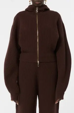 Sportmax Balco Wool & Cashmere Zip Cardigan