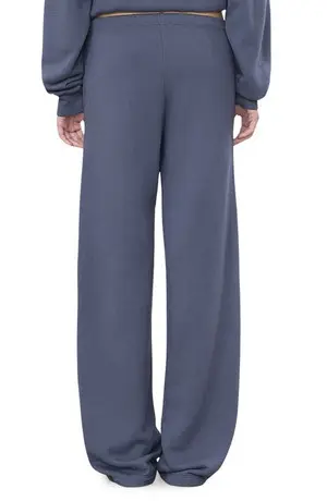 Eterne Oversized Wide Leg Sweatpants - Washed Navy