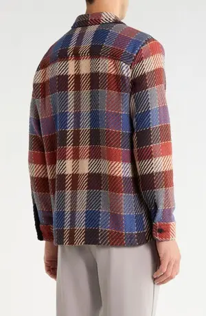 WAX LONDON Whiting Oversize Pike Check Button-up Shirt Jacket