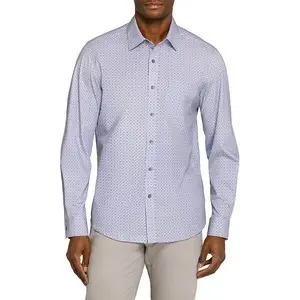 W.R.K Geo Reworked Button Up Shirt - Grey