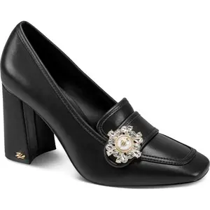 Karl Lagerfeld Paris Savannah Ii Square Toe Pump - Black