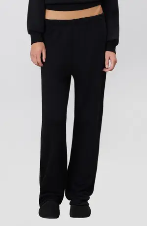 Eterne Straight Leg Sweatpants - Black