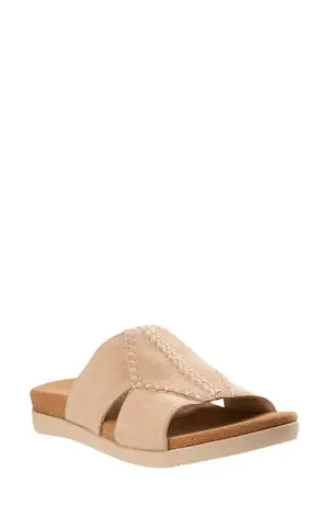 REVITALIGN Dolce Slide Sandal With Whipstitching - Sesame