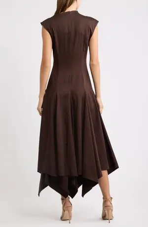 Black Halo Eloidie Asymmetric Maxi Dress