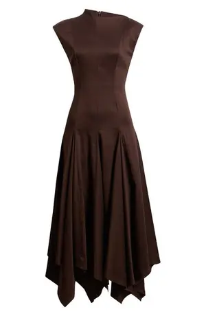 Black Halo Eloidie Asymmetric Maxi Dress