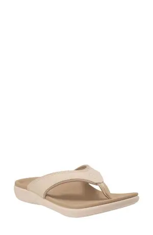 REVITALIGN Yumi Arch Support Flip Flop Stone