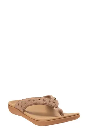 REVITALIGN Yumi Star Flip Flop - Fossil