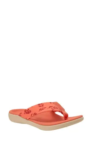 REVITALIGN Dahlia Botanical Orthotic Flip Flop - Crabapple