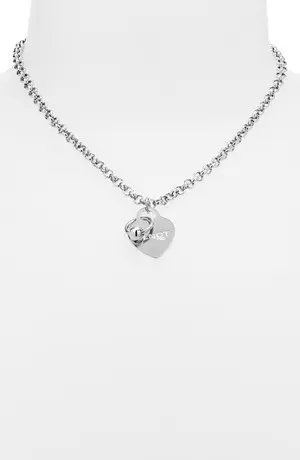 JUSTINE CLENQUET Suzi Heart Charm Necklace