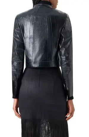 Akris Patent Leather Cropped Jacket