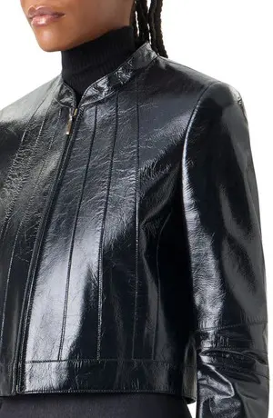 Akris Patent Leather Cropped Jacket