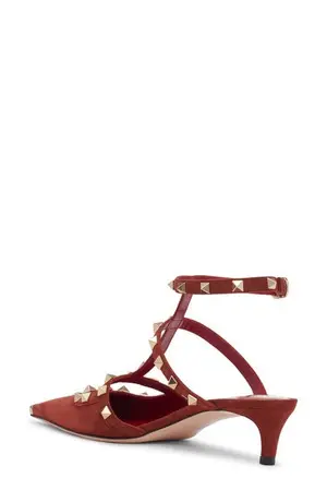 Valentino Garavani Rockstud Ankle Strap Pump
