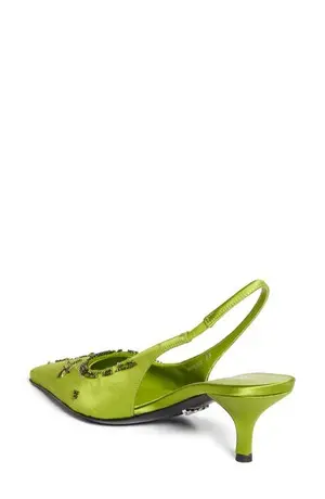 Prada Jewel Runway Slingback Pump