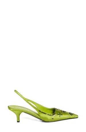 Prada Jewel Runway Slingback Pump