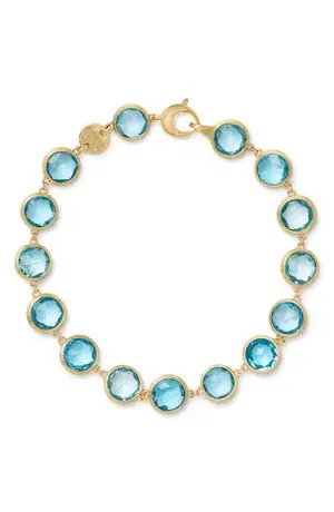 Marco Bicego Jaipur Color Blue Topaz Bracelet - Gold