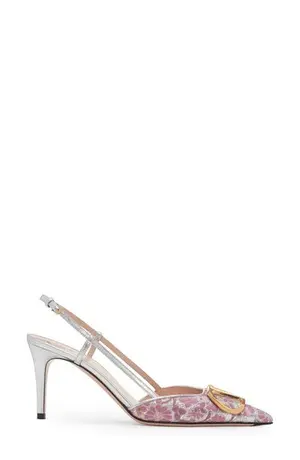 Valentino Garavani Vlogo Signature Slingback Pump - Dusty Rose
