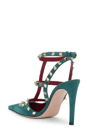 Valentino Garavani Rockstud Leather T-strap Pump