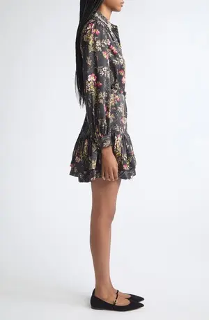 Cinq À Sept Emilienne Embellished Floral Mini Dress