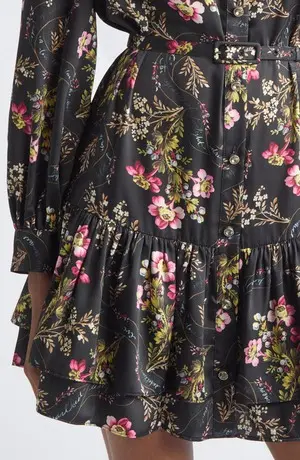Cinq À Sept Emilienne Embellished Floral Mini Dress
