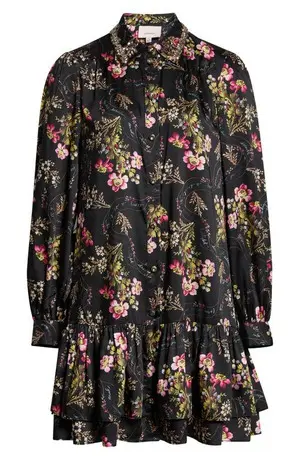 Cinq À Sept Emilienne Embellished Floral Mini Dress