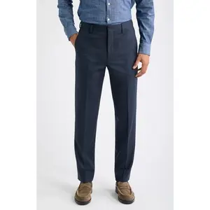 Bonobos Jetsetter Italian Wool Houndstooth Dress Pants - Dark Navy Houndstooth