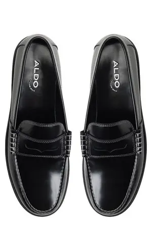 Aldo Emil Leather Penny Loafer - Black