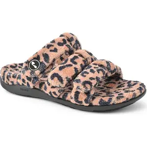 STRIVE Zella Fleece Slipper - Leopard