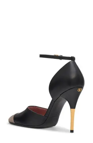 Valentino Garavani Sinead D'orsay Pump - Black/grey
