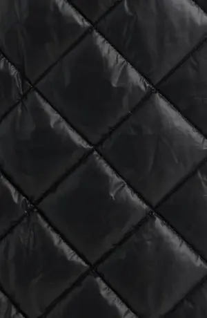 Love Token Malik Quilted Puffer Coat - Black