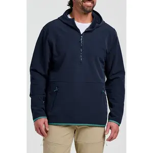FREE FLY Stretch Fleece Anorak Deep Navy