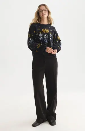 Scotch & Soda Jacquard Boxy Fit Sweater