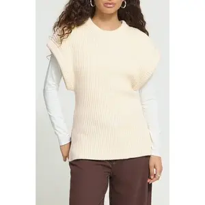 ICHI Ihaerin Ribbed Sweater Vest - Birch