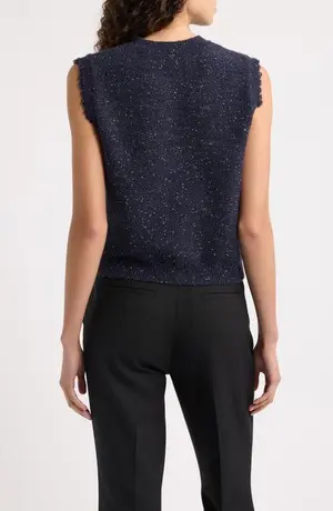 Kobi Halperin Lilah Metallic Sweater Vest