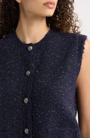 Kobi Halperin Lilah Metallic Sweater Vest