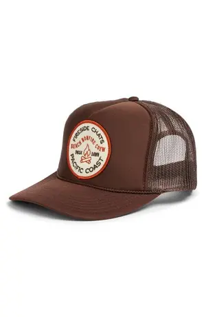 FRIDAY FEELIN’ Fireside Chats Patch Trucker Hat