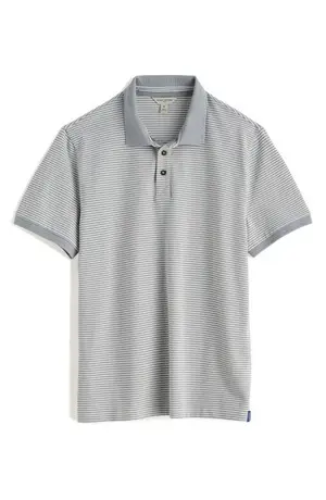 SEASALT CORNWALL Balefire Striped Organic Cotton Polo