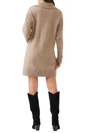 Karen Kane Cable Knit Sweater Dress