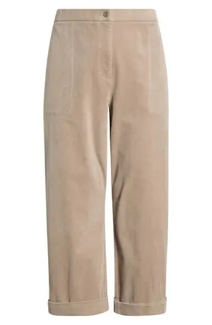 Eileen Fisher Straight Leg Corduroy Pants