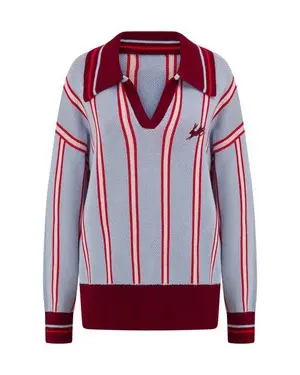 SMWR. BY THE SOMEWHERE CO Royal Match Knit Polo