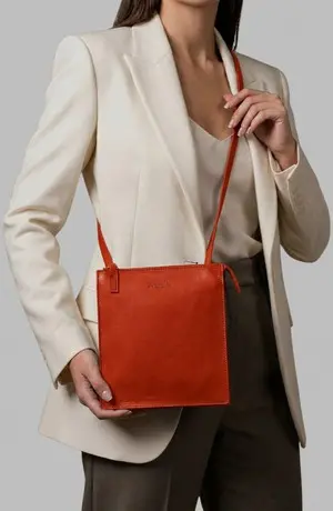 Écotorie Polly Leather Crossbody Bag - Rust