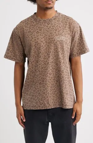 Obey Treble Graphic T-shirt - Leopard Camo
