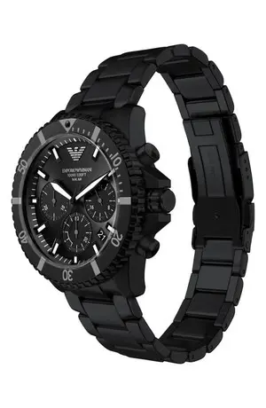 Emporio Armani World Explorer Solar Chronograph Bracelet Watch