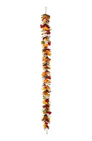GLITZHOME 6ft Fall Multi Color Felt Garland