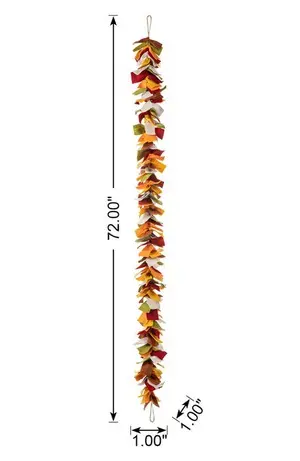 GLITZHOME 6ft Fall Multi Color Felt Garland