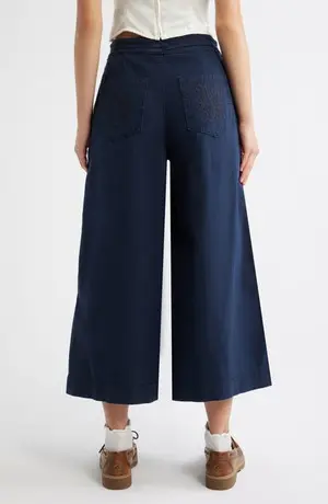 DAMSON MADDER Lotta Organic Cotton Wide Leg Culottes