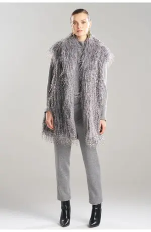 Natori Ostrich Plume Vest