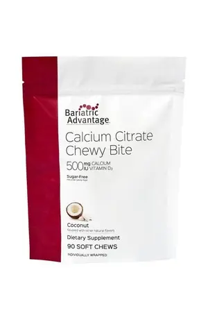BARIATRIC ADVANTAGE Calcium Citrate Chewy Bites 500 Mg Vitamin D3 Supplement 90 Count - None
