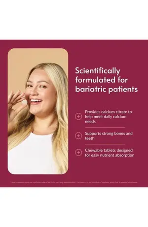 BARIATRIC ADVANTAGE Calcium Citrate Chewable High-potency Bone Support Supplement