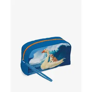 SELETTI X Toiletpaper Magazine Surf Buddies Faux-leather Cosmetic Bag - One-color