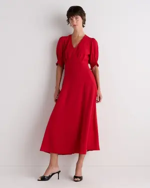 Quince Off The Shoulder Day Dresses